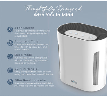 PureZone™ True HEPA Air Purifier | Pure Enrichment®