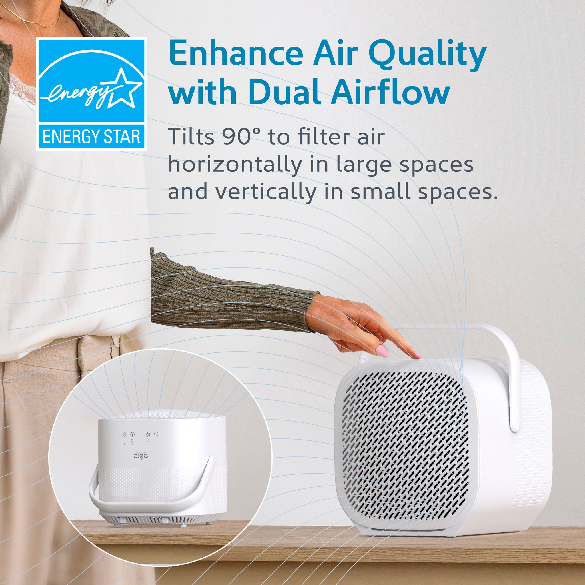 PureZone™ DUO Tabletop Air Purifier | Pure Enrichment®