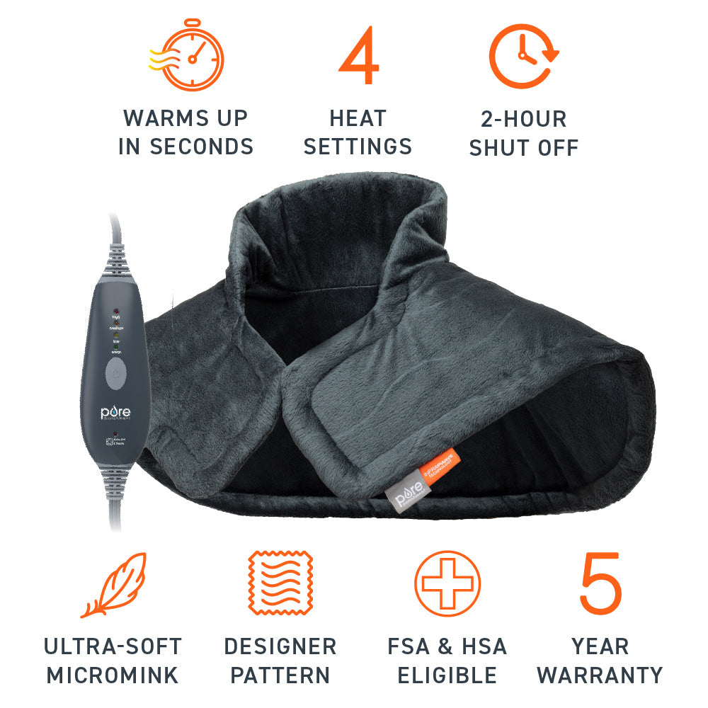 PureRelief™ Pro Far Infrared Neck & Shoulder Heating Pad | Pure Enrichment®