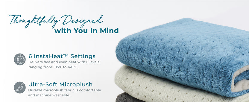 PureRelief® XL – King Size Heating Pad | Pure Enrichment®