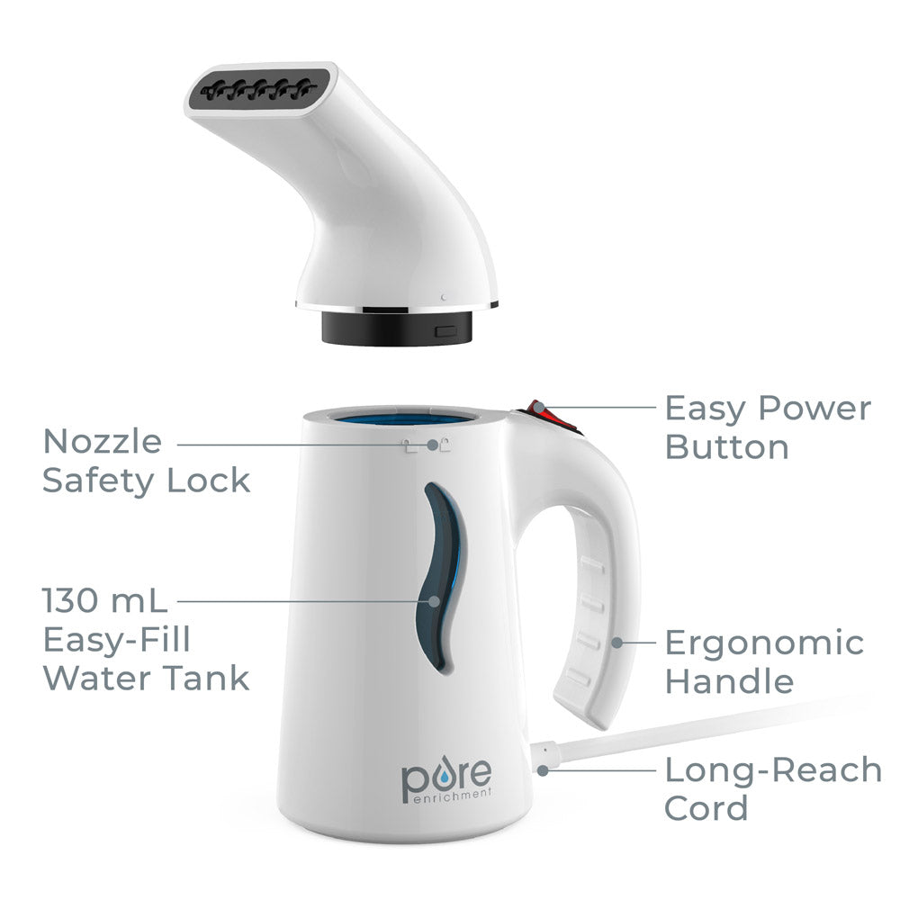 PureSteam™ Portable Fabric Steamer| Pure Enrichment®