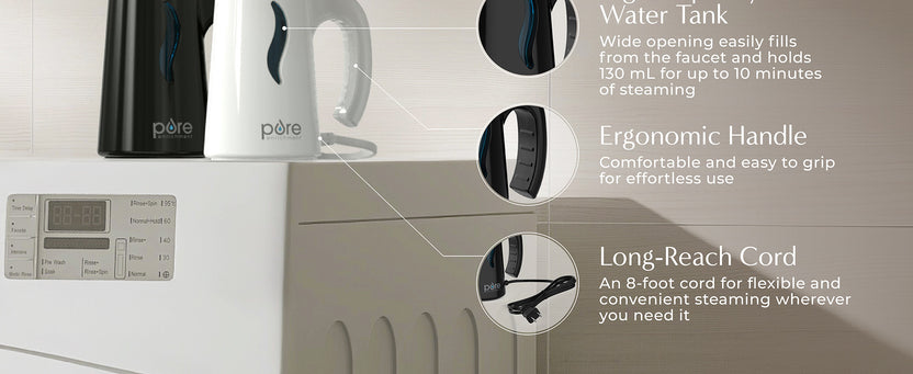 PureSteam™ Portable Fabric Steamer| Pure Enrichment®