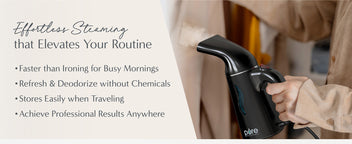 PureSteam™ Portable Fabric Steamer| Pure Enrichment®