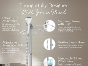 PureSteam™ Pro Upright Garment Steamer | Pure Enrichment®