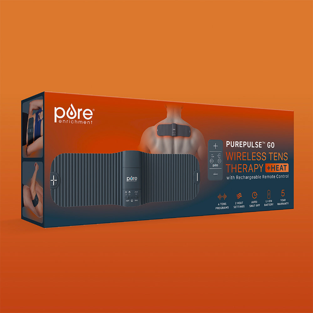 PurePulse™ Go Wireless TENS Therapy + Heat | Pure Enrichment®