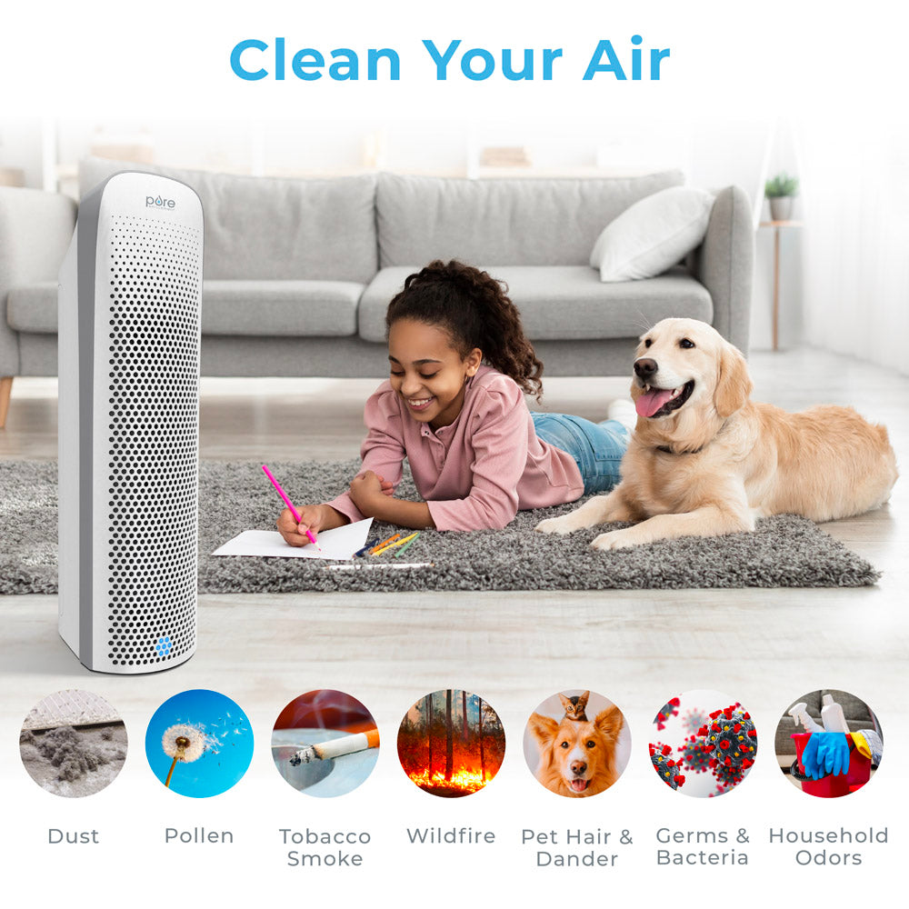PureZone™ Elite 4-in-1 True HEPA Air Purifier Bundle | Pure Enrichment®